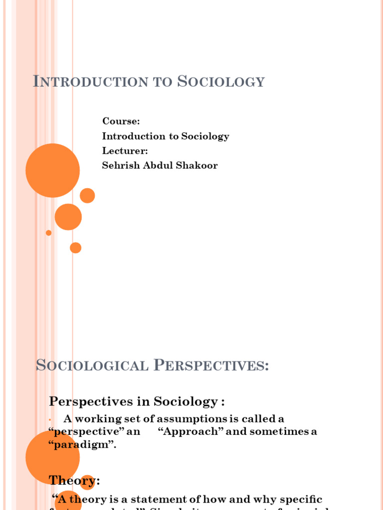 Sociological Perspectives 1 | PDF | Sociology | Social Inequality