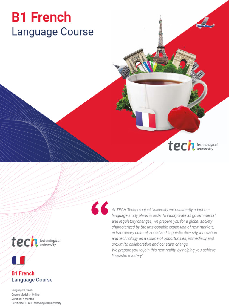 B1 French Language Course Overview | PDF | Human Communication | Cognition