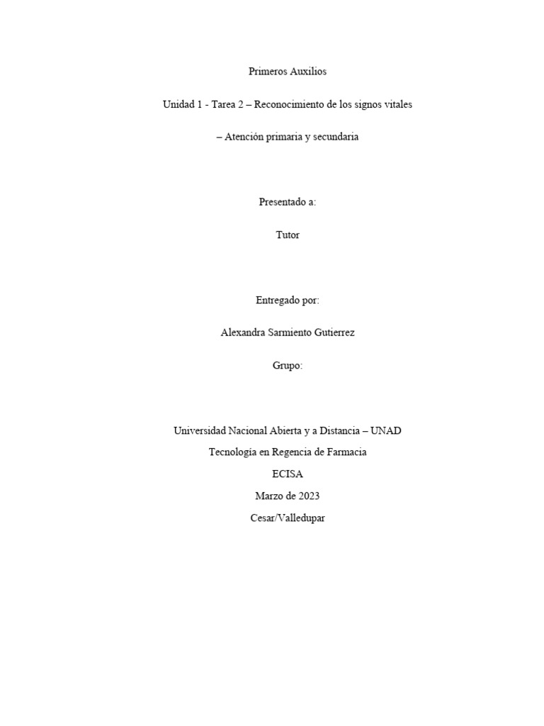 Alexa-Tarea 2- Reconocimiento de Signos Vitales | PDF