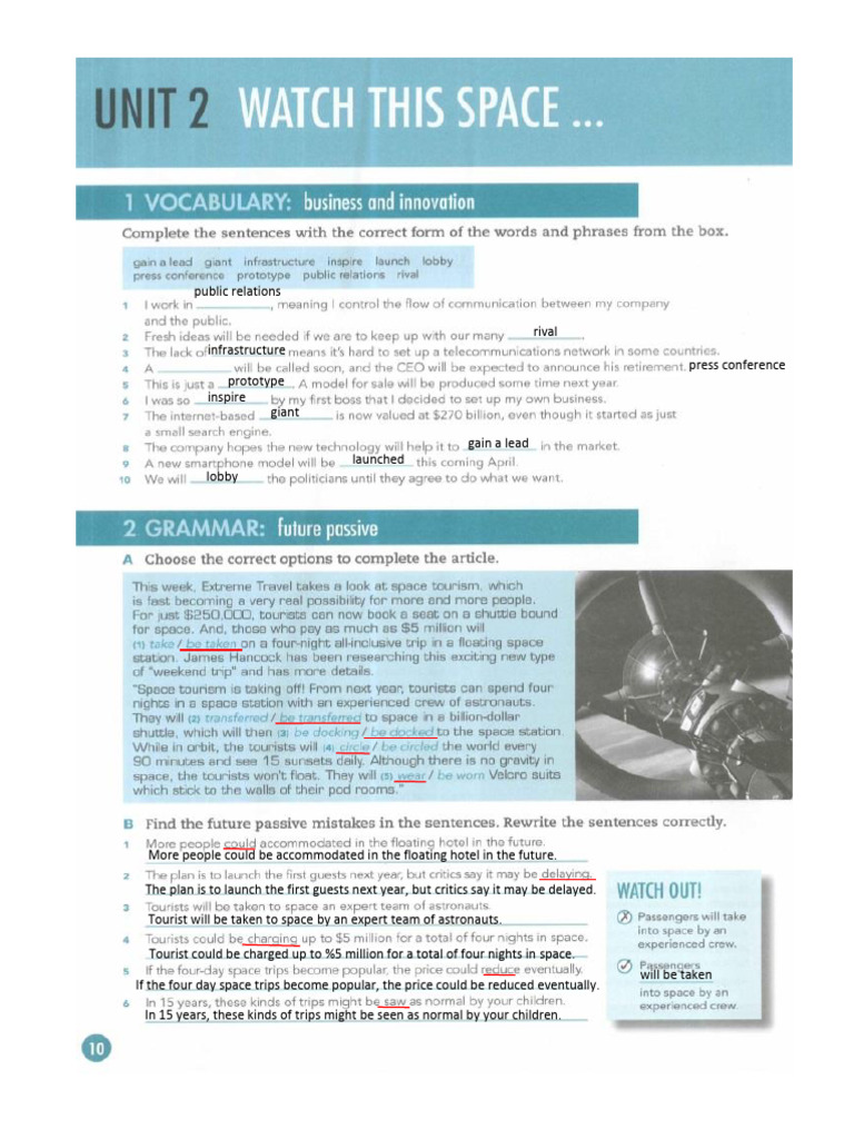 Workbook - Unit 2 | PDF