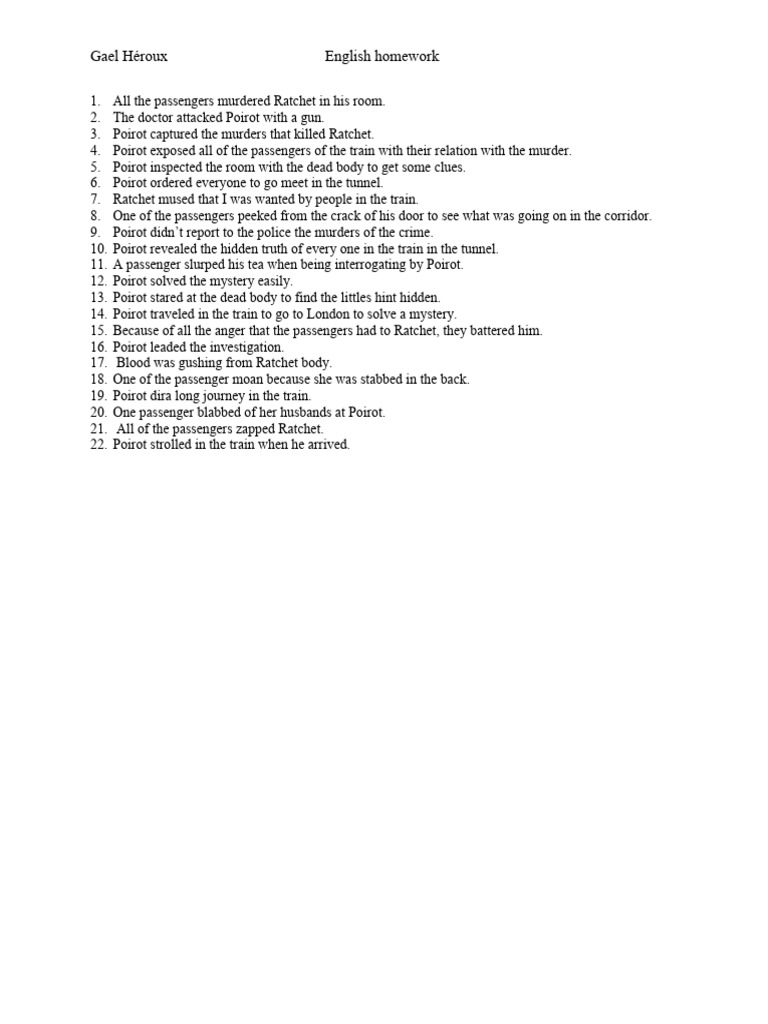 english murder on the orient express | PDF