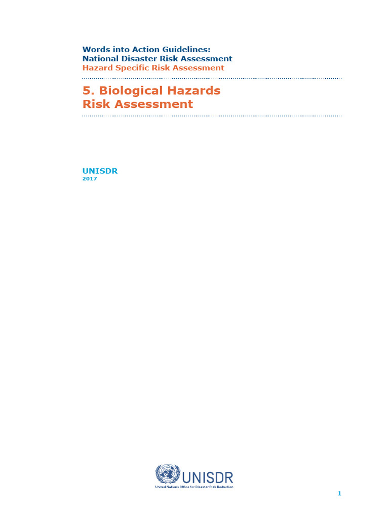Biorisk Assessment UNSP | Download Free PDF | Risk | Hazards