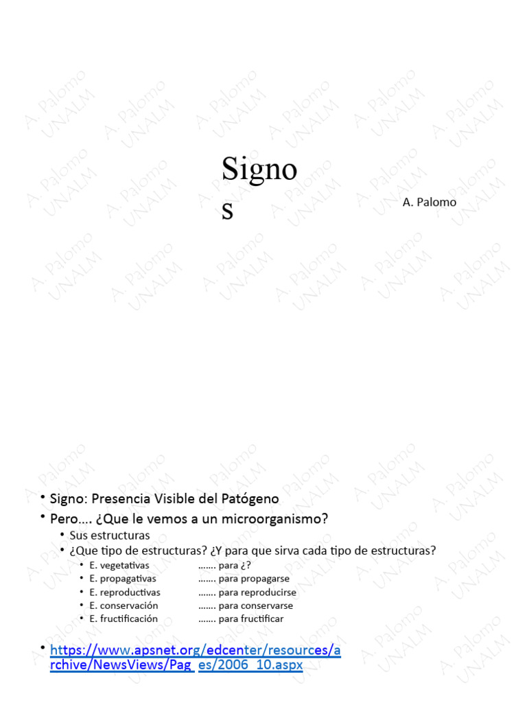ppt6 - Signos | PDF | Molde | Micología