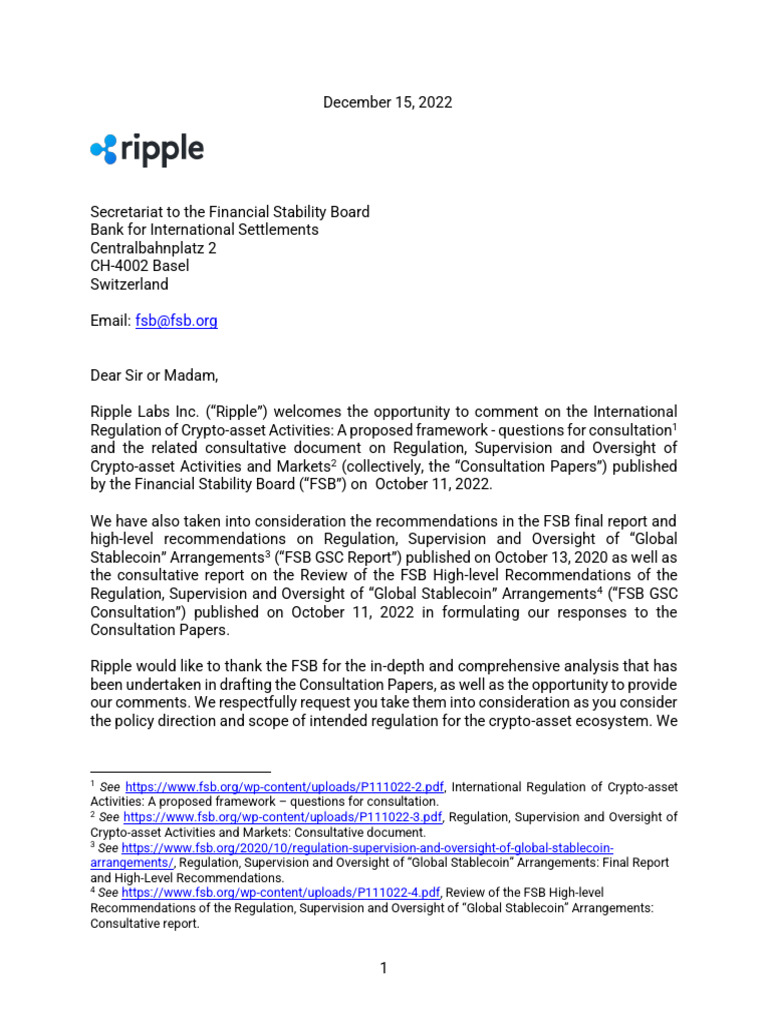 Ripple | PDF | Cryptocurrency | Risk