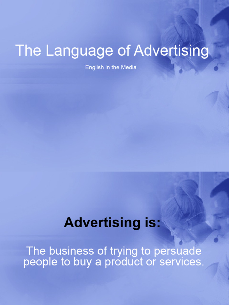Language in The Advertising | PDF | Advertising
