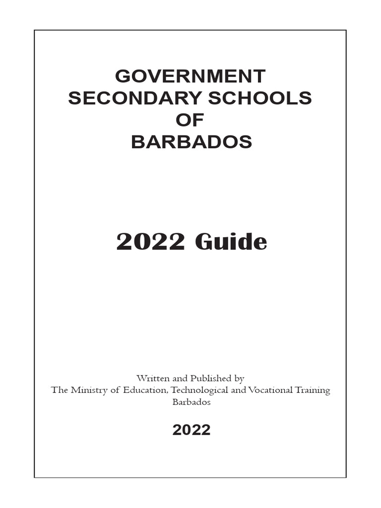 2022 Common Entrance Booklet | PDF