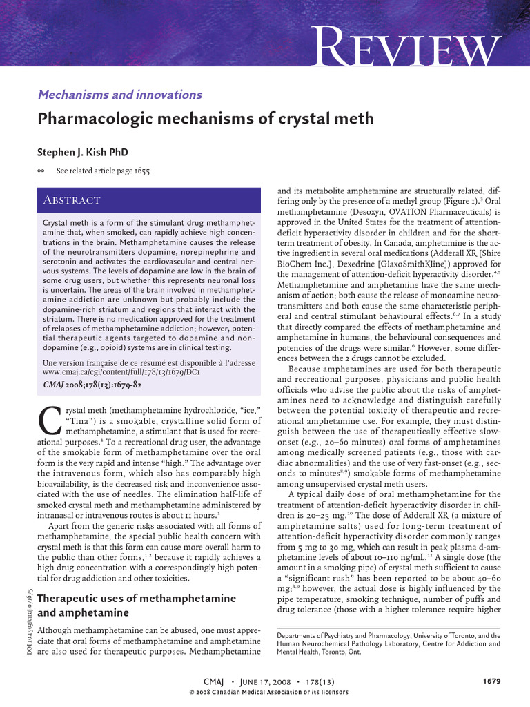 1679 Full | PDF | Methamphetamine | Dopamine