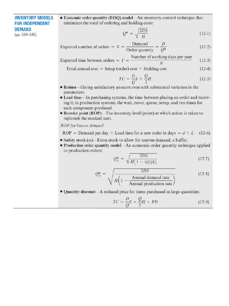 Inventory Models Pdf