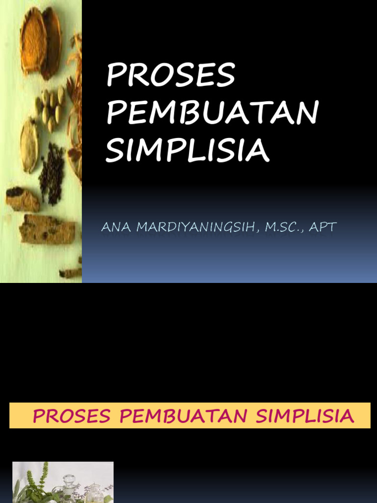 10 MUTU Simplisia | PDF | Teknologi & Rekayasa