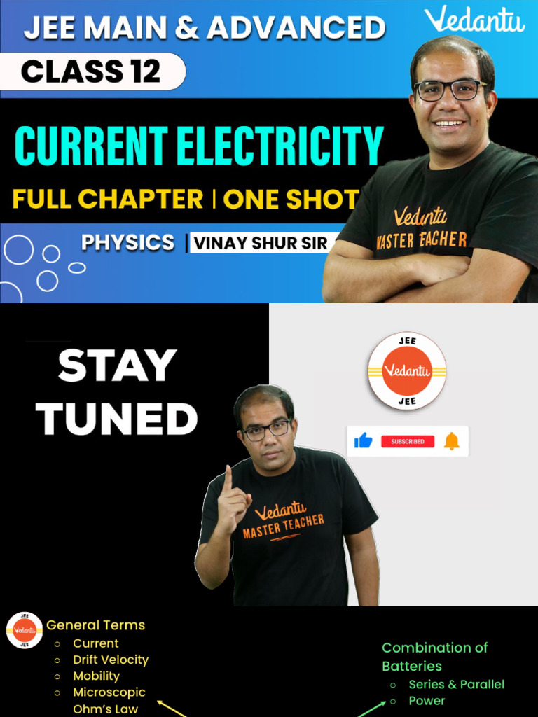 Current Electricity JEE 2024 | PDF | Electrical Resistivity And Conductivity | Electric Current