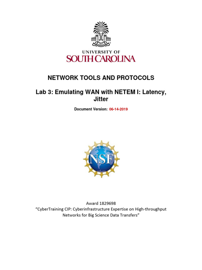 Lab 3 Emulating Wan With Netem I Latency Jitter Pdf Computer 5954
