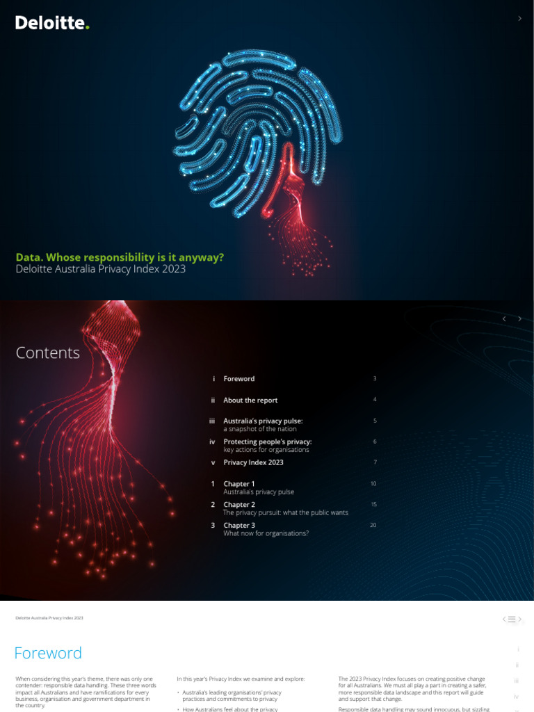 Data. Whose Responsibility Is It Anyway?: Deloitte Australia Privacy ...