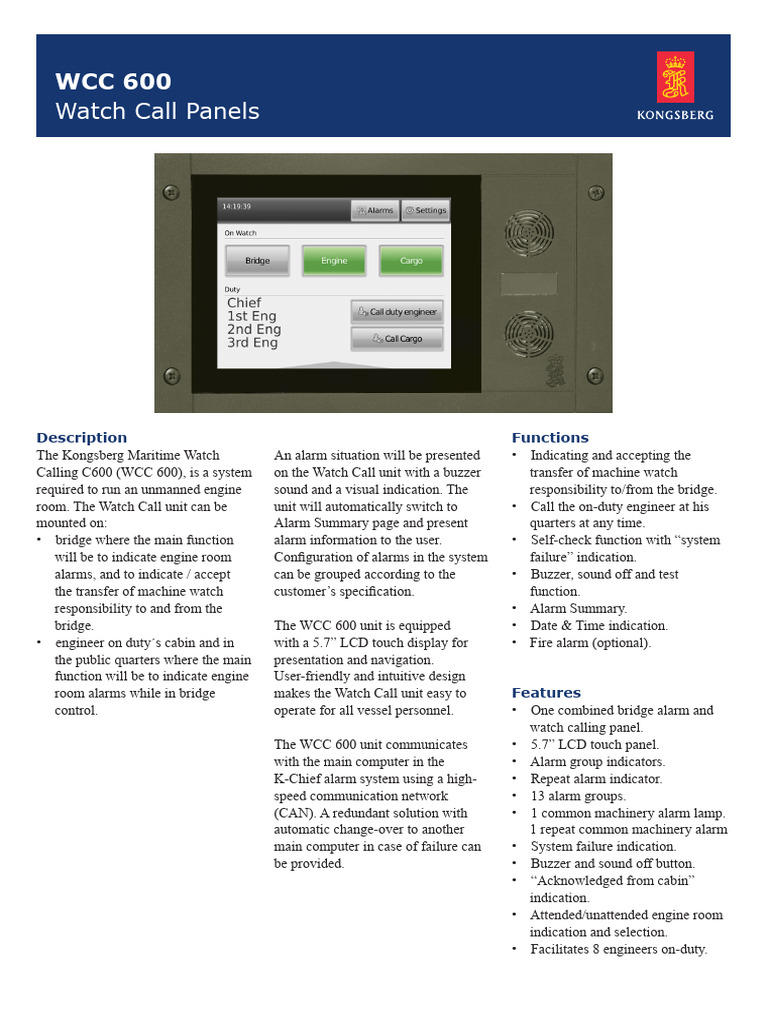 Watch Call Panels: Description Functions | PDF | Manufactured Goods ...