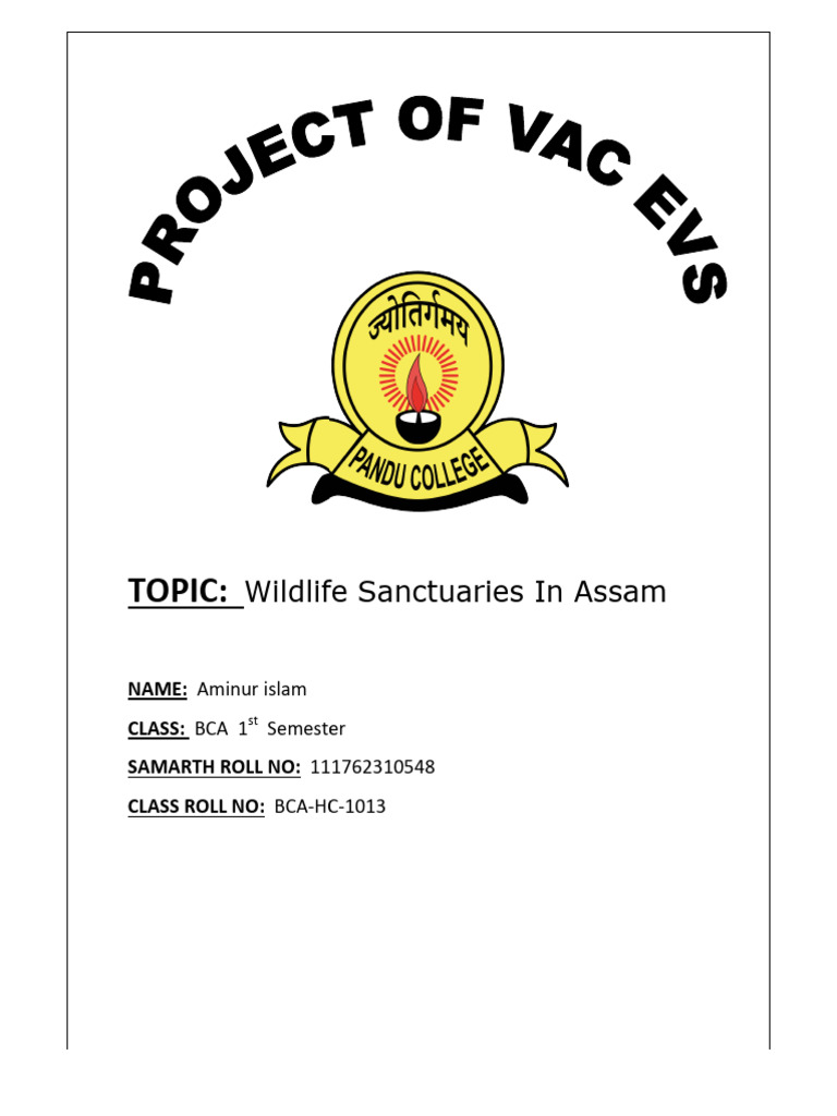 Evs Project | PDF | Wildlife | Natural Environment