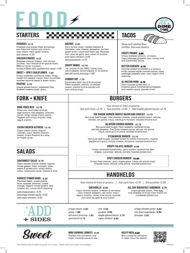 Dime Queen Web Drink | PDF | Hamburgers | French Fries