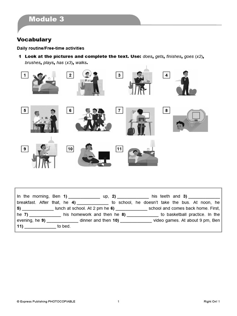 03 Right On 1 - Mod 3 | PDF | Lunch | Linguistics