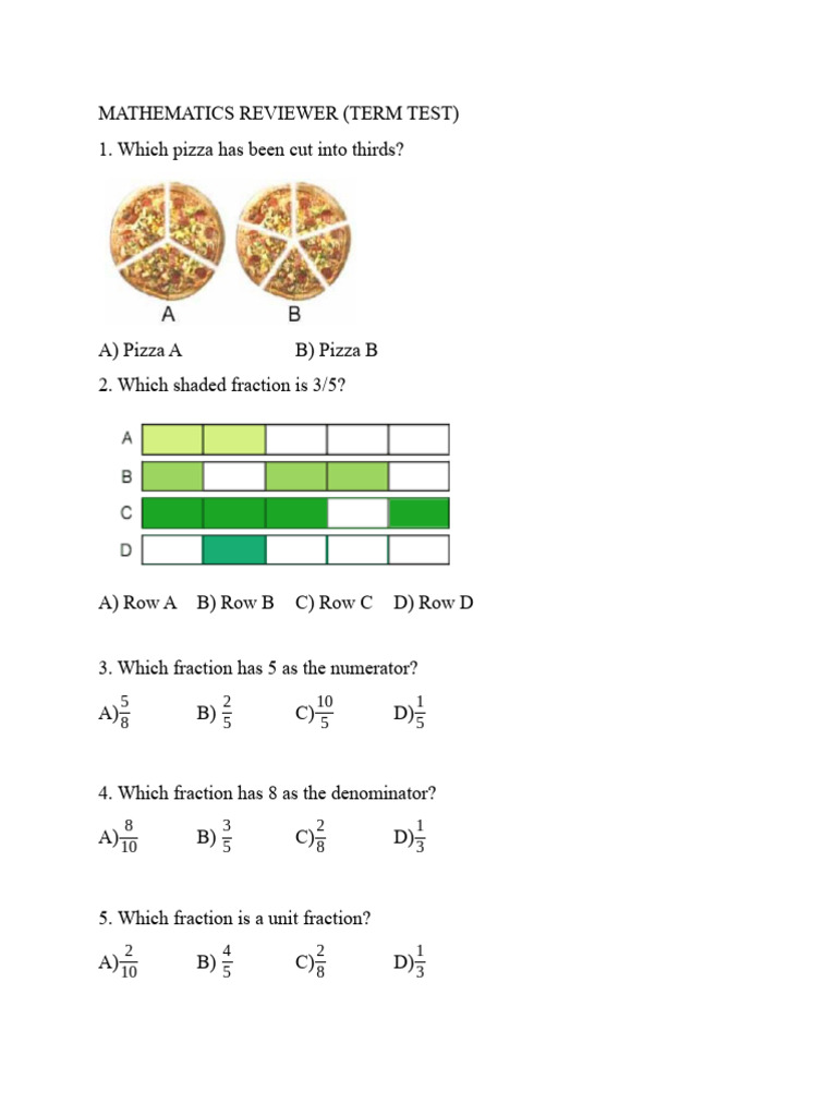 Mathematics and English Reviewer Grade 3 | PDF | Numbers | Mathematical ...