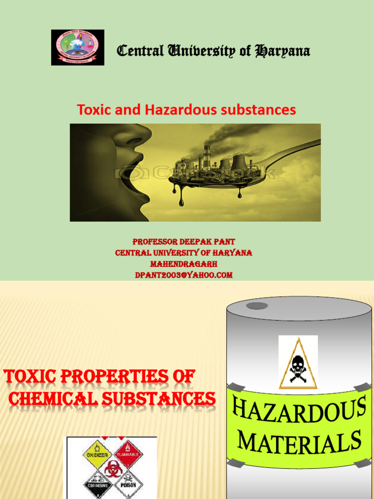 Toxic and Hazardous Substances Overview | PDF | Solubility | Hazardous ...