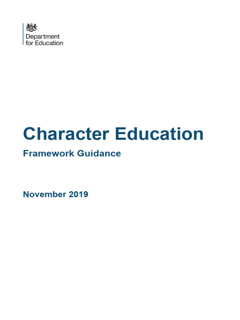 Character Education Framework Guidance | PDF