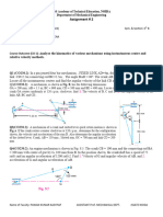 Angular Velocity Analysis in Mechanisms | PDF | Velocity | Acceleration