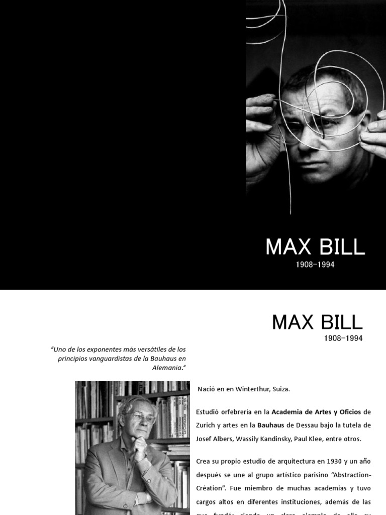 Max Bill | PDF | Diseño de comunicacion | Artes (general)