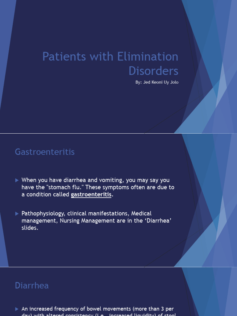 Elimination Disorders | PDF | Hemorrhoid | Irritable Bowel Syndrome