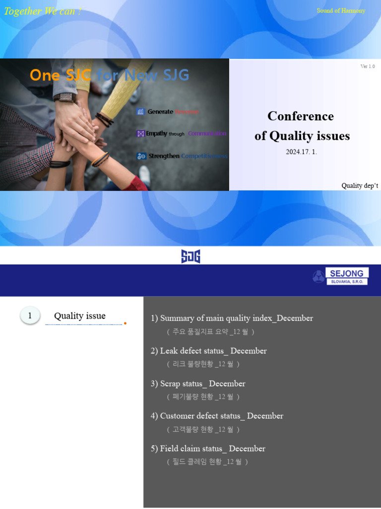 Conference of Quality Issues - December - New Form | PDF