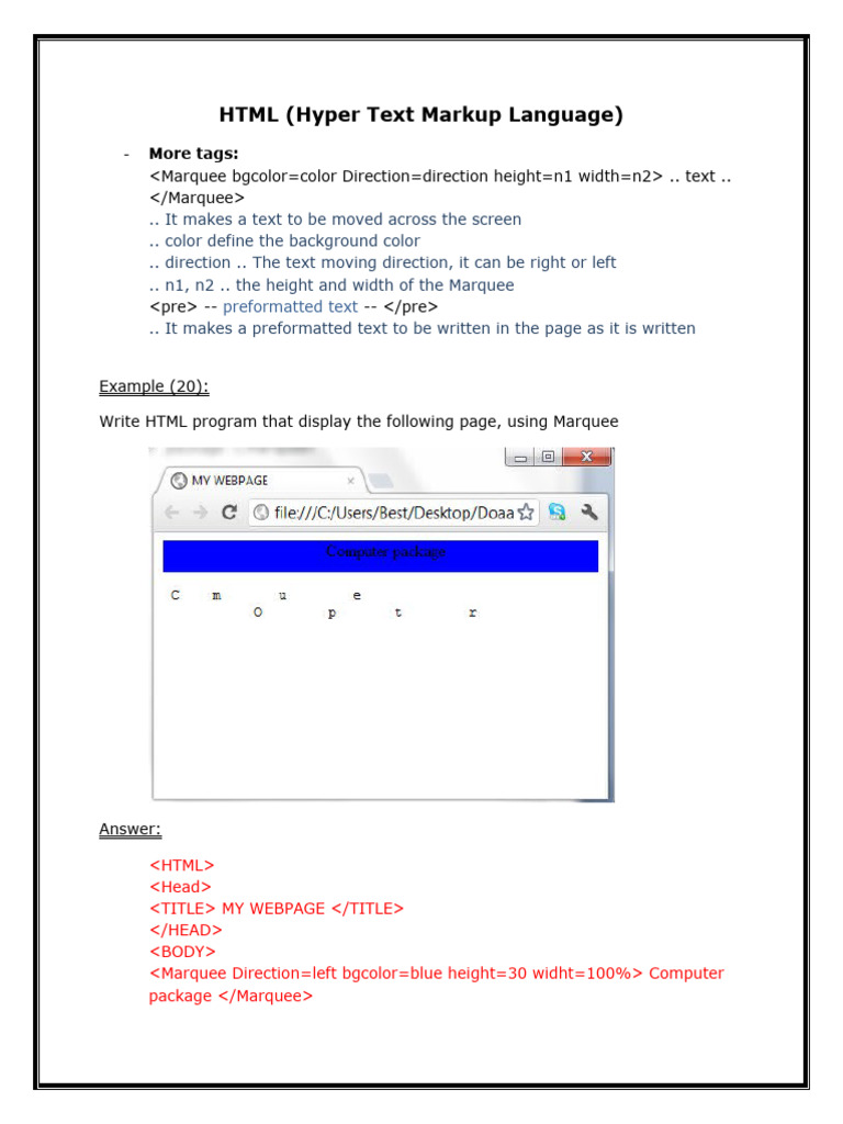 Section HTML _5_ | PDF | Html | Html Element