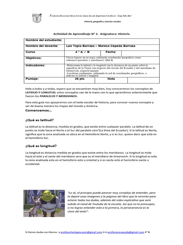 Guia Cordenadas 1 | PDF