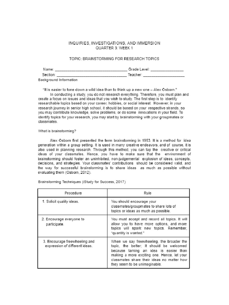 III Handouts wk1-4 | PDF