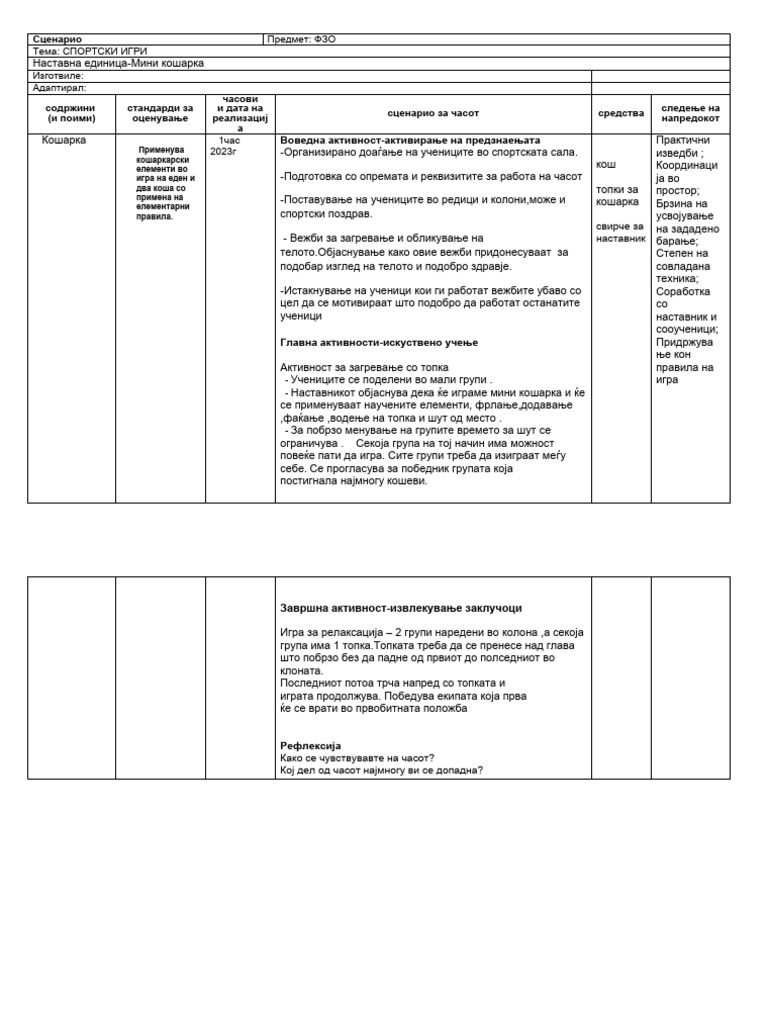 FZO 79 Mini Kosarka | PDF