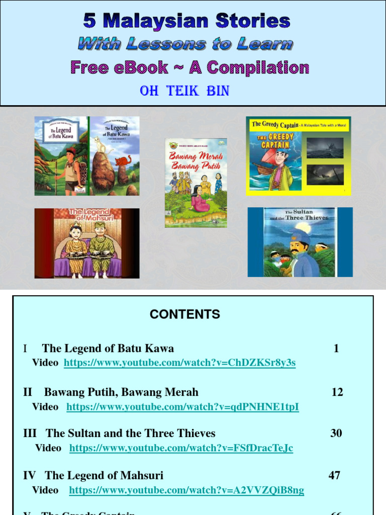 Malay Tales with Moral Lessons | PDF