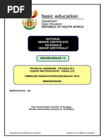 Grade 12 Physics Exam Guidelines 2025 | PDF | Force | Physics