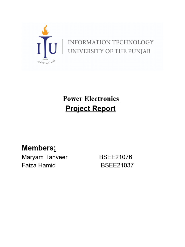 Project Report | PDF | Rectifier | Direct Current