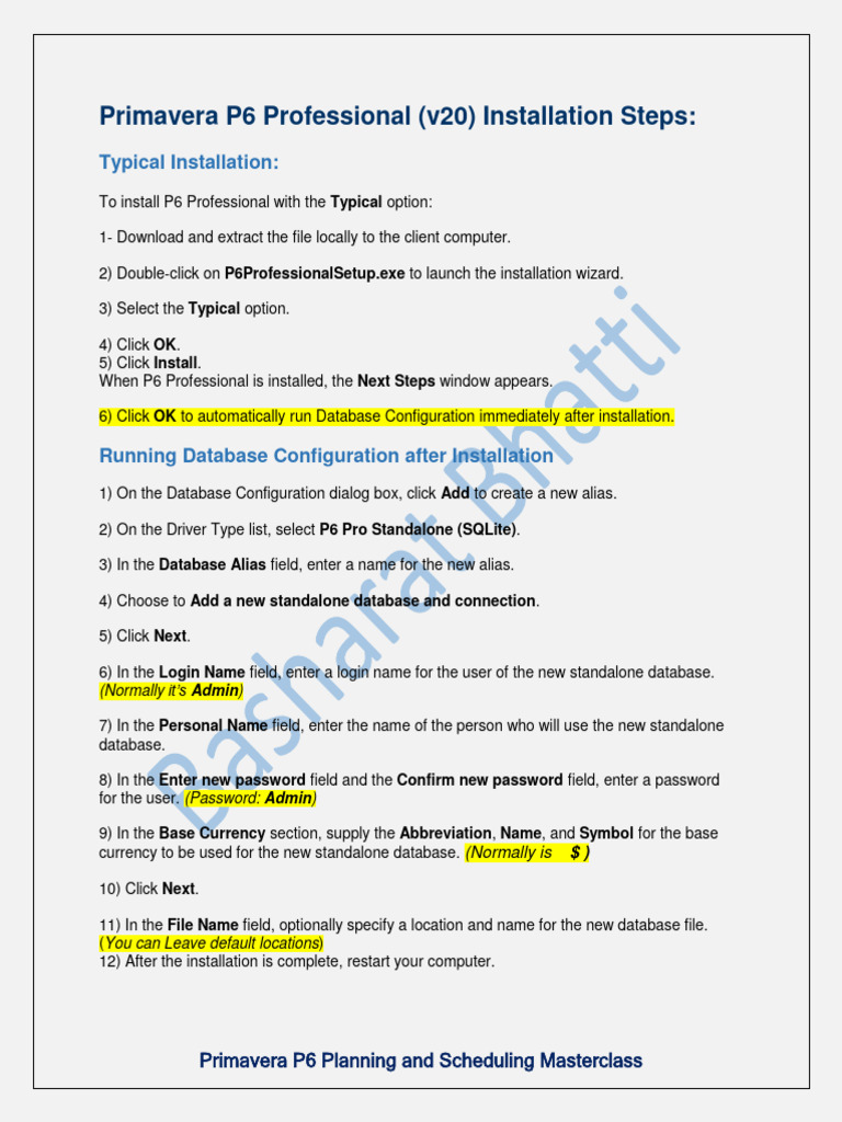 Primavera P6 Installation Guide | PDF | Business | Computers