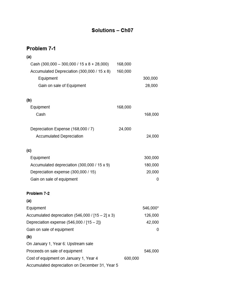 Solutions Ch07 | PDF