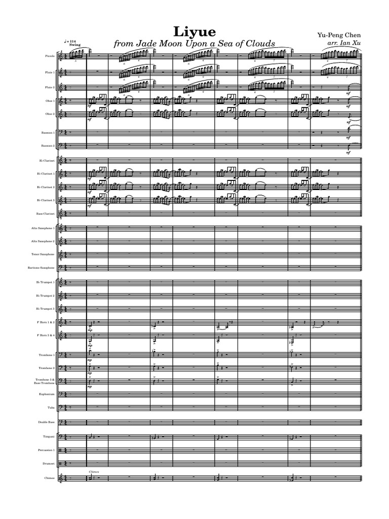 Liyue & Lantern Rite Theme From Genshin Impact For Concert Band ...