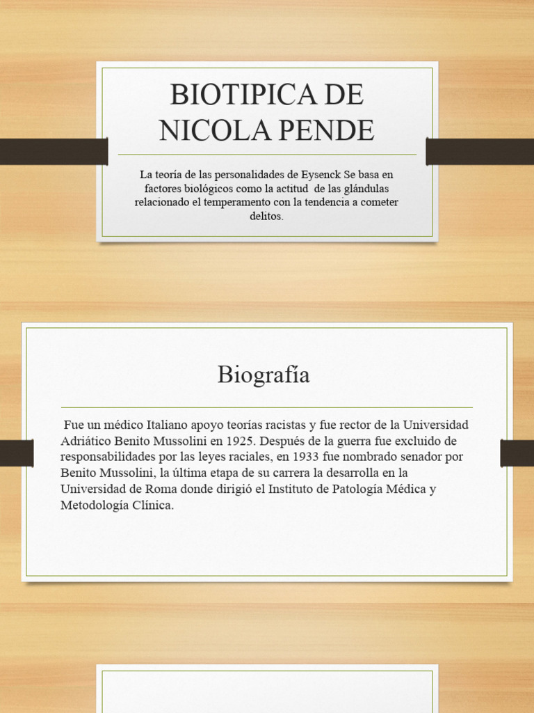 Biotipica de Nicola Pende | PDF