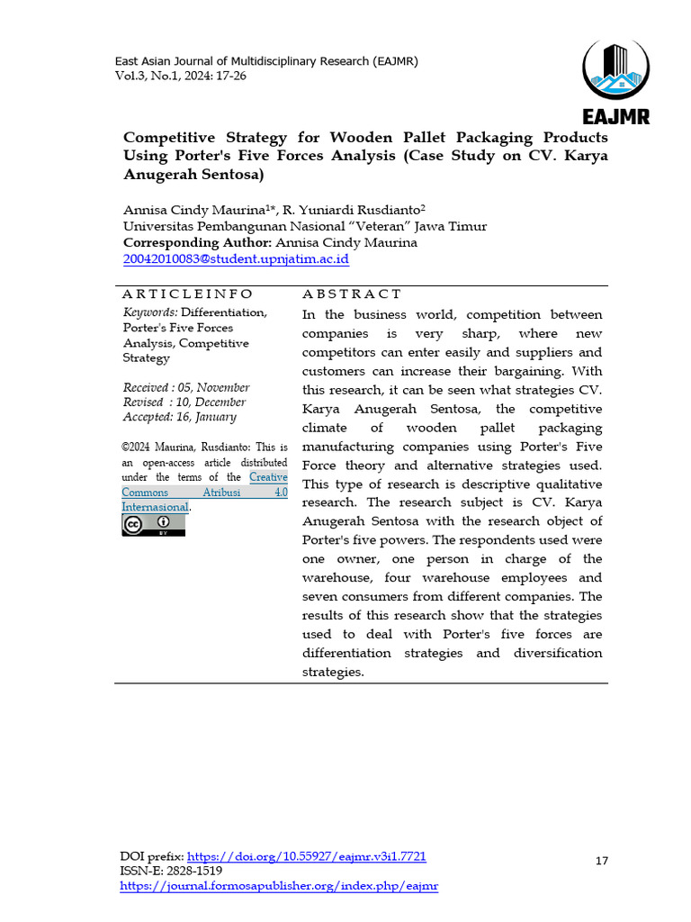Competitive Strategies in Pallet Packaging | PDF | Strategic Management ...