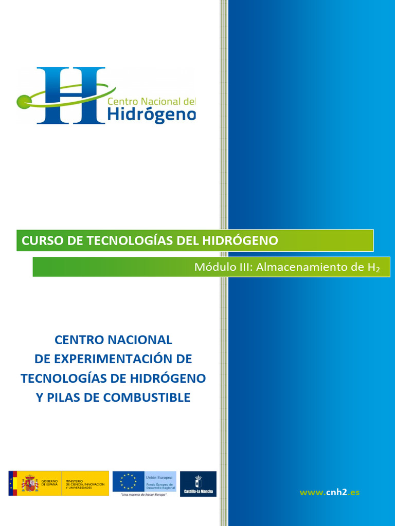 2024 001 MODULO III Almacenamiento | Descargar gratis PDF | Compuestos químicos | Hidrógeno