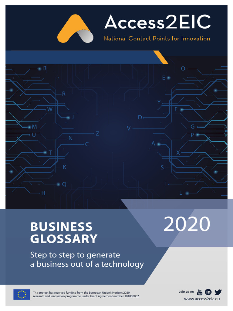 Access2EIC Business Glossary Sep 2020 Final 4 | PDF | Stocks | Debt