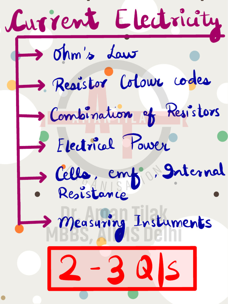 3.current Electricity | PDF