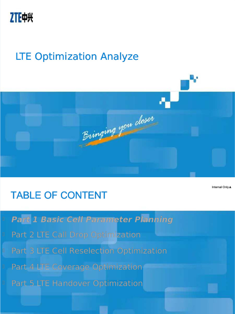 Lte Network Optimization | PDF | Computers