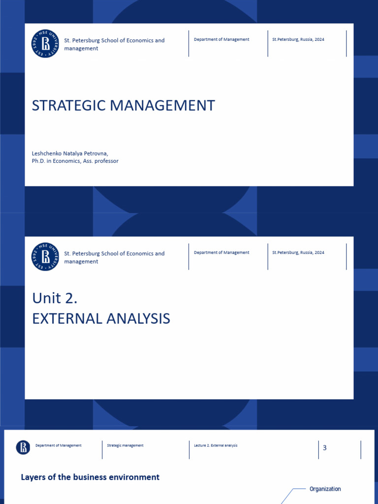 2024 - L2 External Analysis | Download Free PDF | Strategic Management | Economies