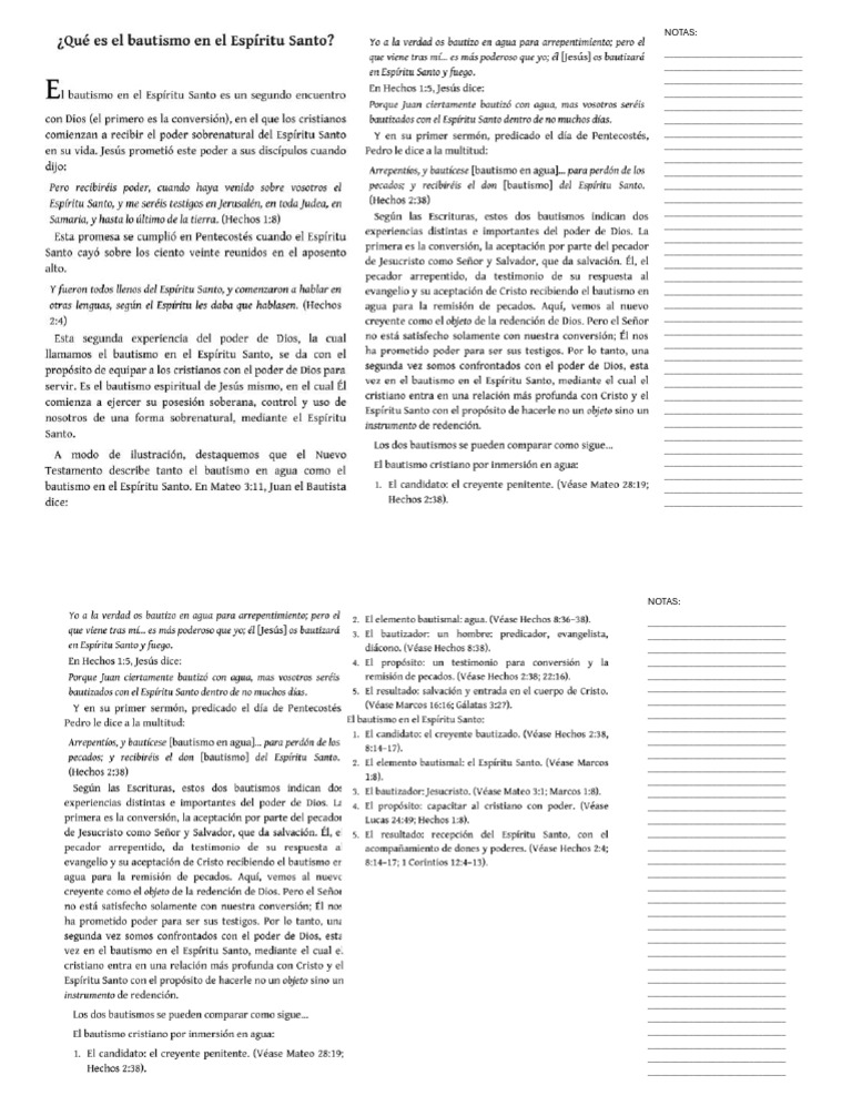Manual Sobre El Bautismo Con El Espiritu Santo - DON BASHAM | PDF