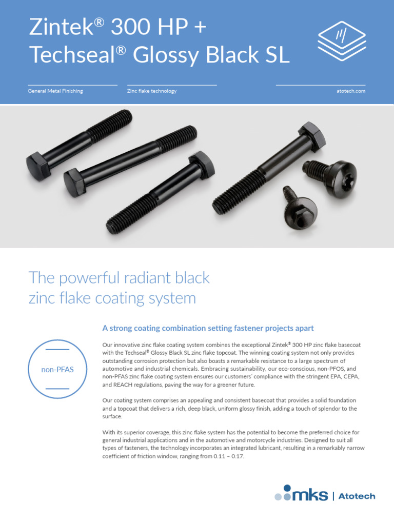 Flyer23 12 ZFC Zintek300 Techseal Glossy Black | PDF | Corrosion ...