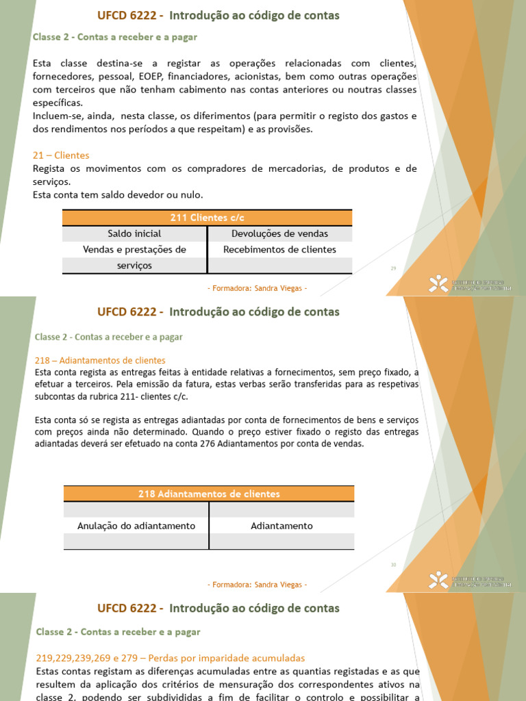 UFCD 6222 - Introdução Codigo Contas - Fina - 21 | PDF