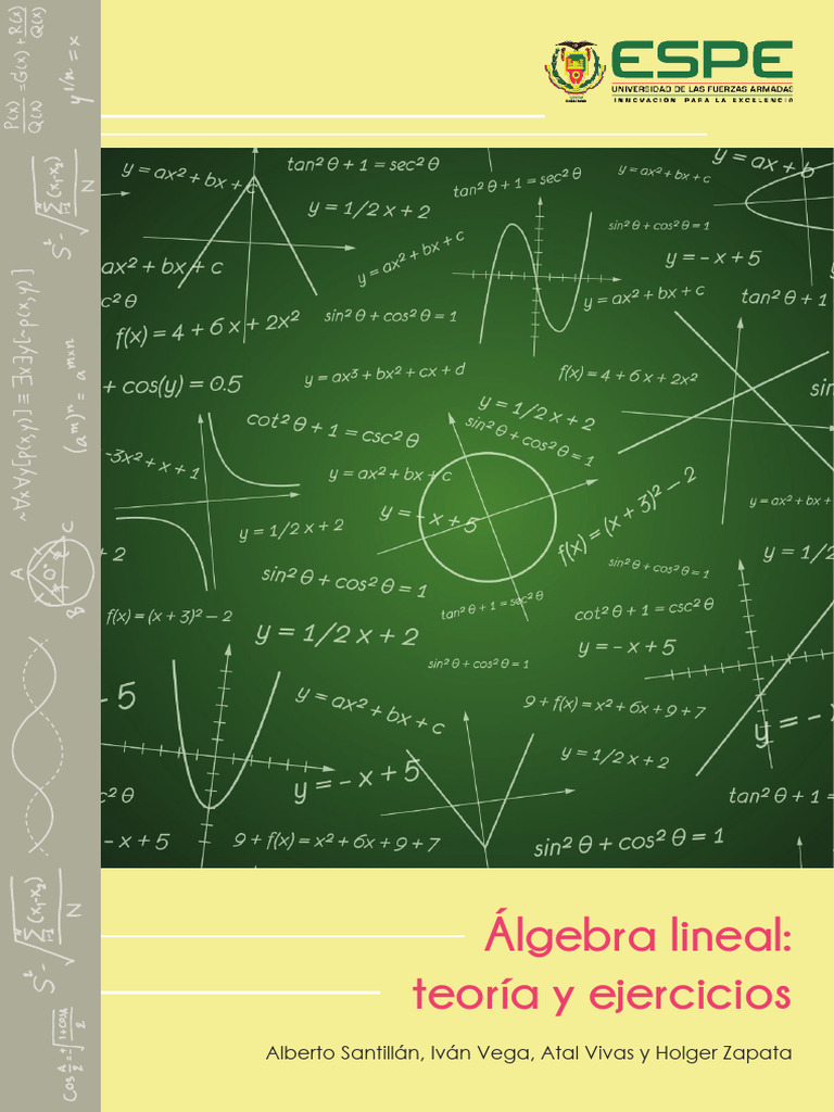 Algebra Lineal - Teoria y Ejercicios | PDF | Ecuaciones | Matriz ...