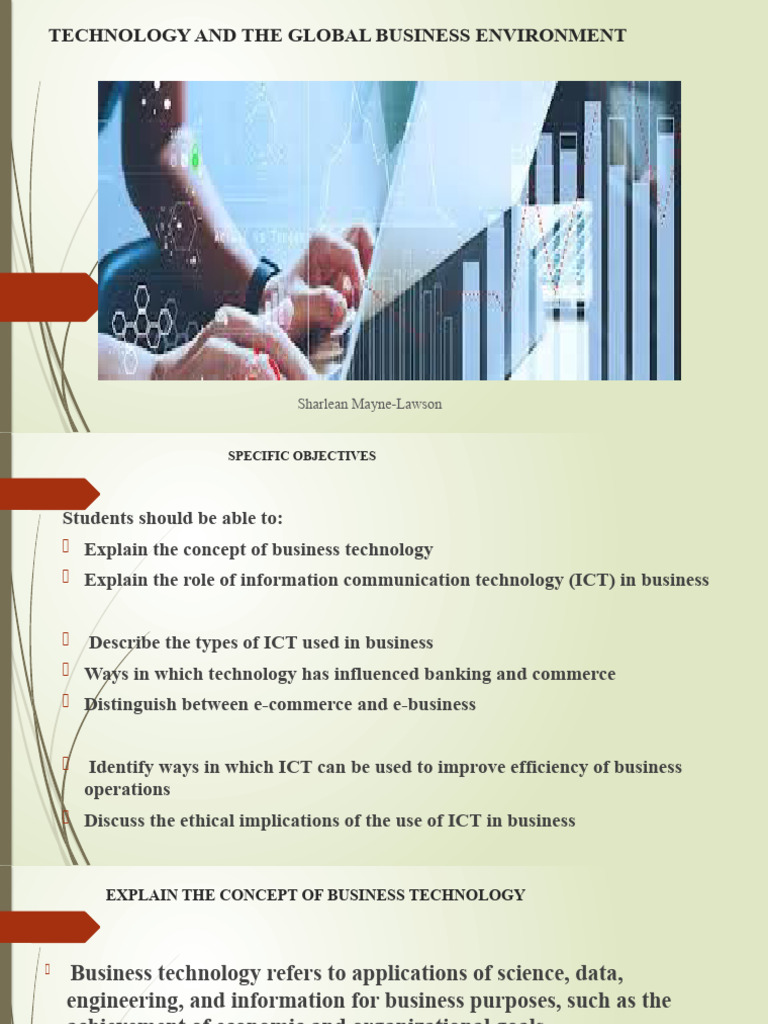 Technology and The Global Business | PDF | E Commerce | Electronic Business