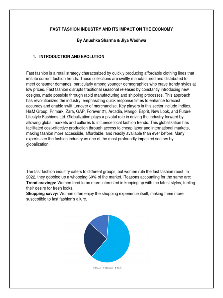 Economic Impact of Fast Fashion Industry | PDF | Textiles | Fashion